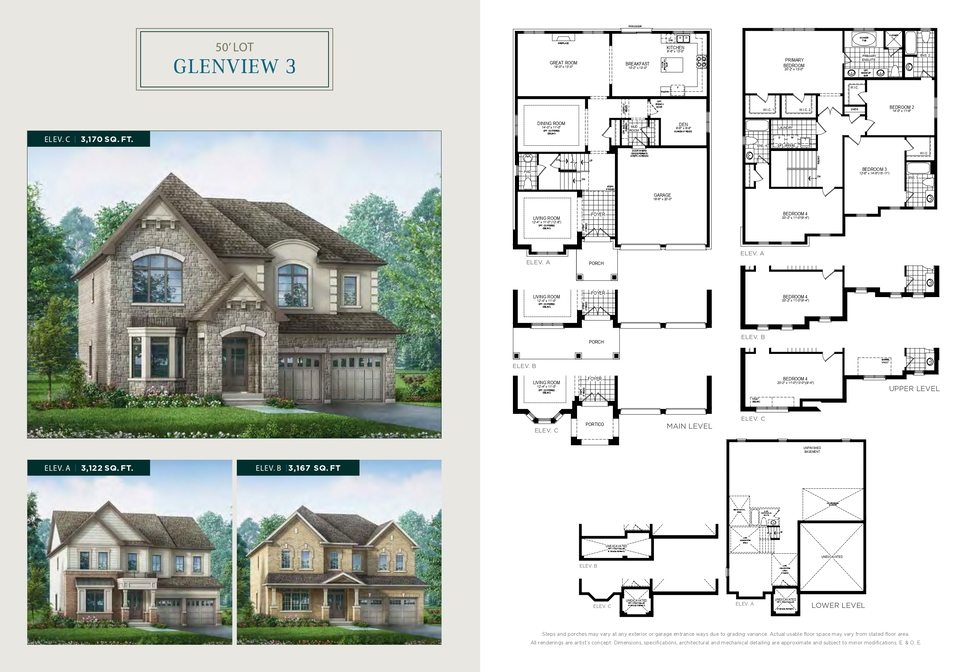 Floor plan of Georgina Heights Glenview 3