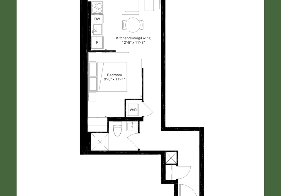 Floor plan of Motto Condos B8