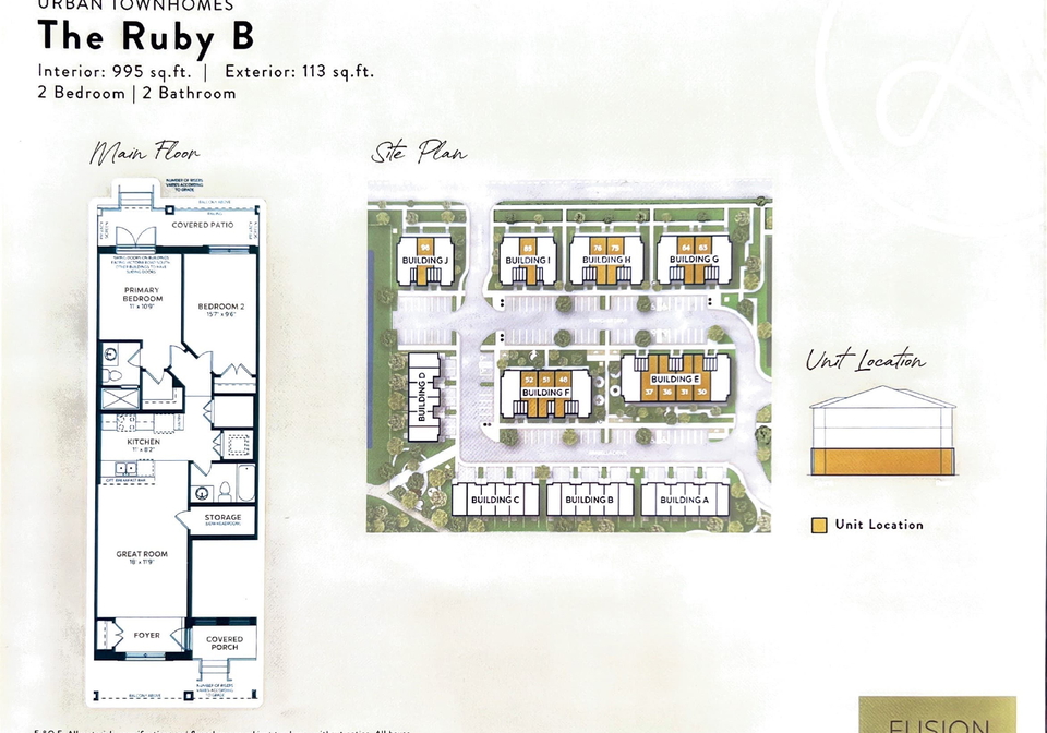 Floor plan of Alister Towns at Solterra Ruby B