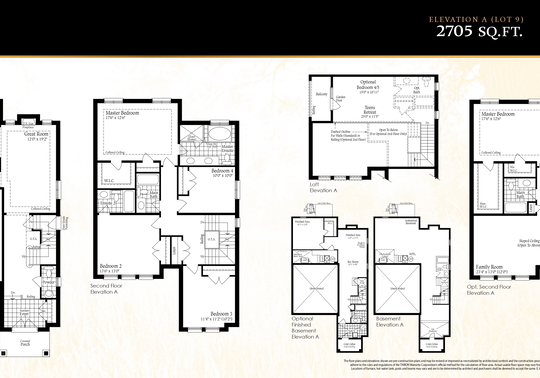 Floor plan of Spring Valley Village Homes Rose- Elevation A