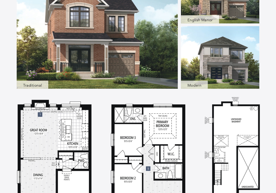 Floor plan of Springwater The Navy (G30H) - Modern