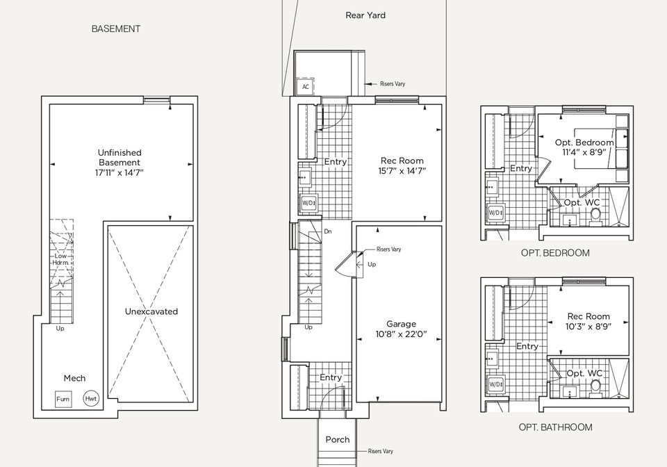 Floor plan of Carousel Towns at Thornhill Walk FH B – 10F